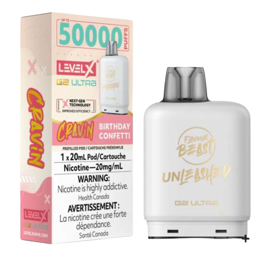 Level X G2 Ultra Pods By Flavour Beast - 50k - Birthday Confetti – Mimi ...