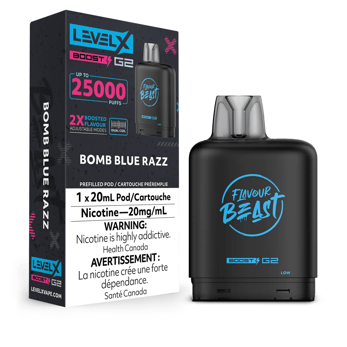 Level X G2 Ultra Pods By Flavour Beast - 50k - Bomb Blue Razz – Mimi’s ...